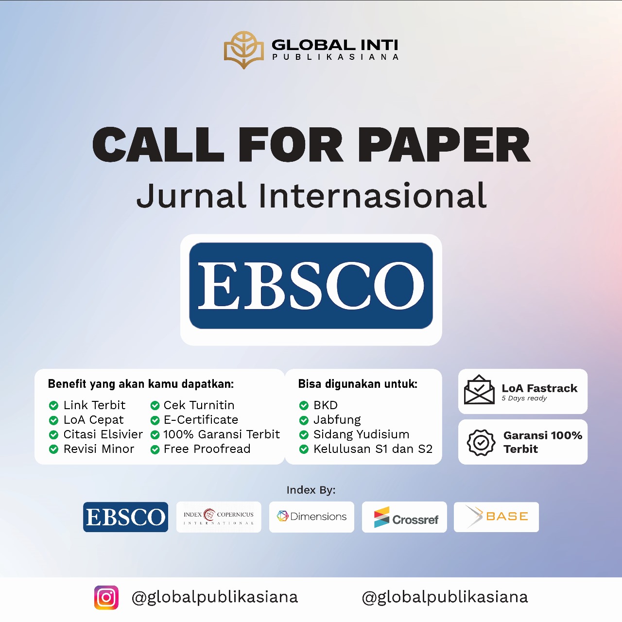 Publikasi Jurnal EBSCO Paling Mudah! Blog Global Publikasi